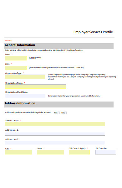FREE 55+ Profile Form Samples, PDF, MS Word, Google Docs, Excel