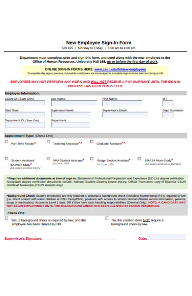 FREE 51+ Employee Form Samples, PDF, MS Word, Google Docs