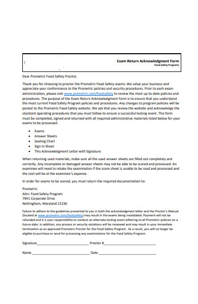 FREE 51+ Acknowledgment Forms in PDF | MS Word