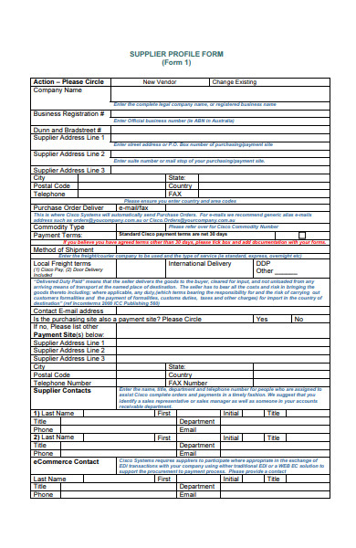 FREE 55+ Profile Form Samples, PDF, MS Word, Google Docs, Excel