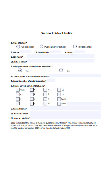 FREE 55+ Profile Form Samples, PDF, MS Word, Google Docs, Excel