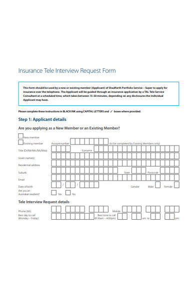 FREE 29+ Interview Request Forms in PDF | Ms Word