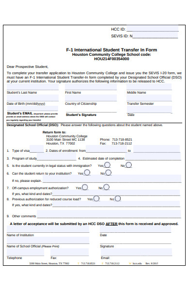 FREE 51+ Student Forms in PDF | Ms Word | Excel
