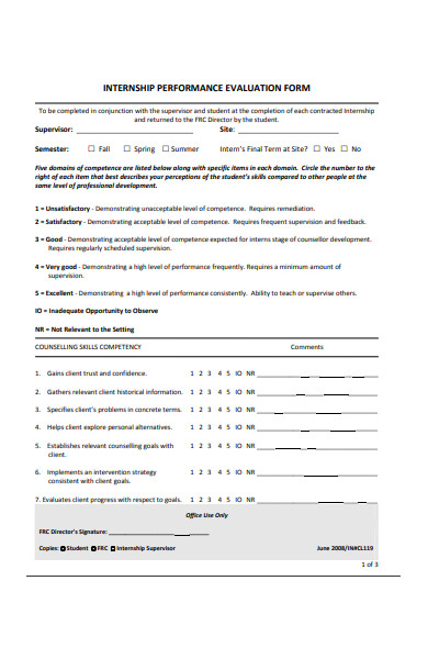 free-23-internship-evaluation-forms-in-pdf-ms-word