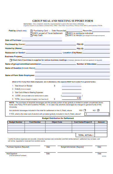 FREE 43+ Meeting Forms in PDF | Ms Word | Excel