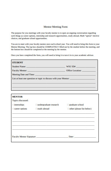 FREE 43+ Meeting Forms in PDF | Ms Word | Excel