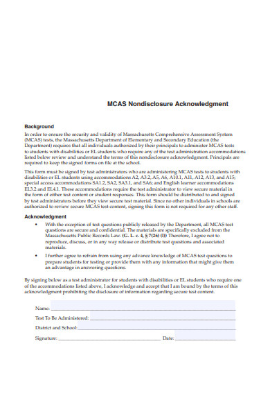 FREE 51+ Acknowledgment Forms in PDF | MS Word
