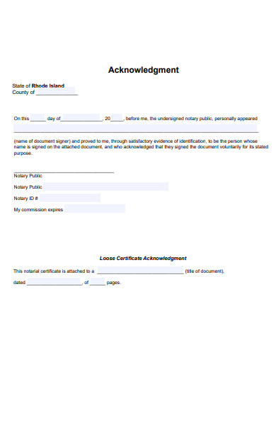 FREE 51+ Acknowledgment Forms in PDF | MS Word