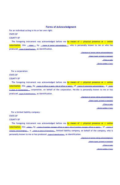 FREE 51+ Acknowledgment Forms in PDF | MS Word