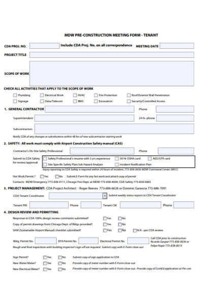 FREE 43+ Meeting Forms in PDF | Ms Word | Excel