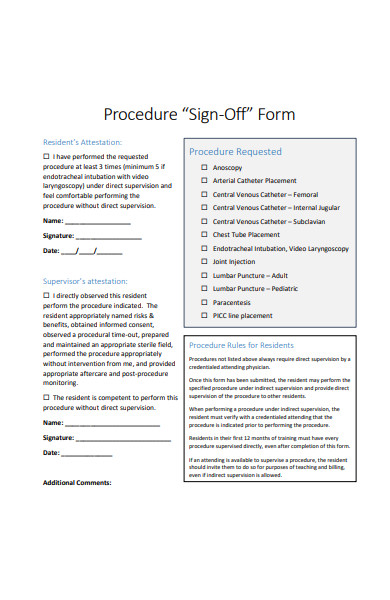 FREE 51+ Sign Off Form Samples, PDF, MS Word, Google Docs