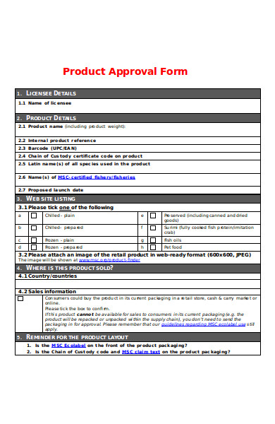 FREE 51+ Approval Forms in PDF | Ms Word | Excel