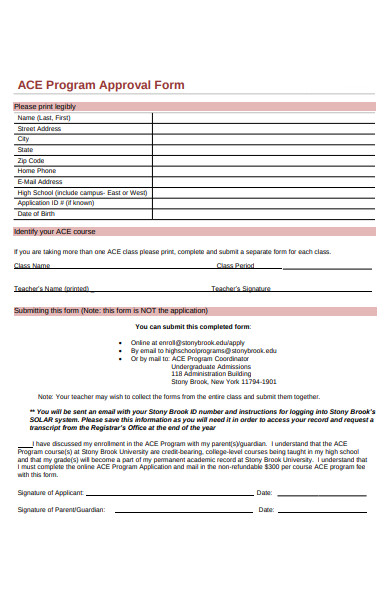 FREE 54+ Approval Form Samples, PDF, MS Word, Google Docs, Excel