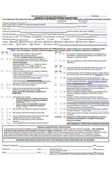 FREE 51+ Sign Off Form Samples, PDF, MS Word, Google Docs