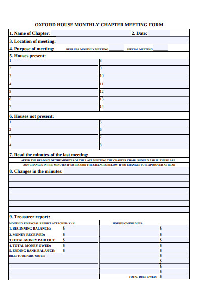 FREE 43+ Meeting Forms in PDF | Ms Word | Excel
