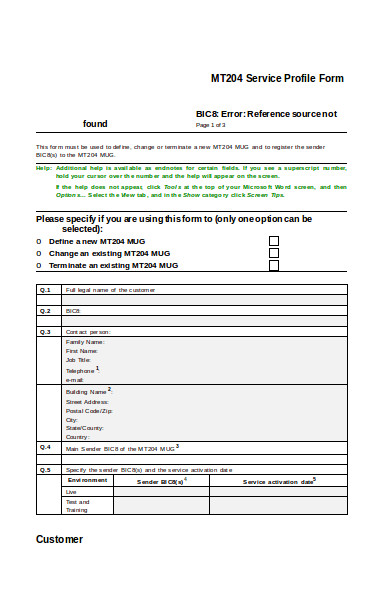 FREE 51+ Profile Forms in PDF | Ms Word | Excel
