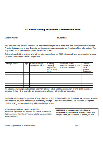 FREE 30+ Enrollment Confirmation Forms Download – How to Create Guide, Tips