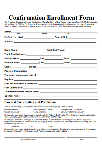 FREE 30+ Enrollment Confirmation Forms Download – How to Create Guide, Tips