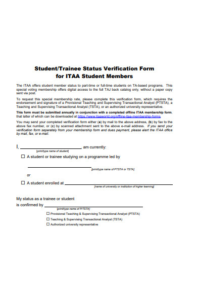 FREE 51+ Student Forms in PDF | Ms Word | Excel