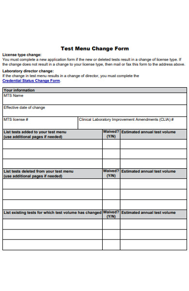 FREE 49+ Menu Forms in PDF | Ms Word | Excel