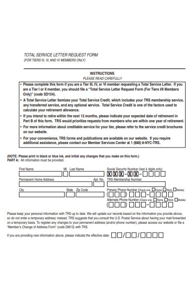 FREE 49+ Letter Request Forms in PDF | Ms Word