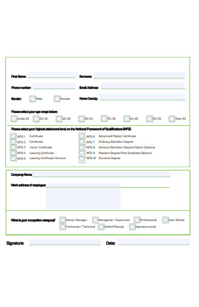 FREE 55+ Profile Form Samples, PDF, MS Word, Google Docs, Excel