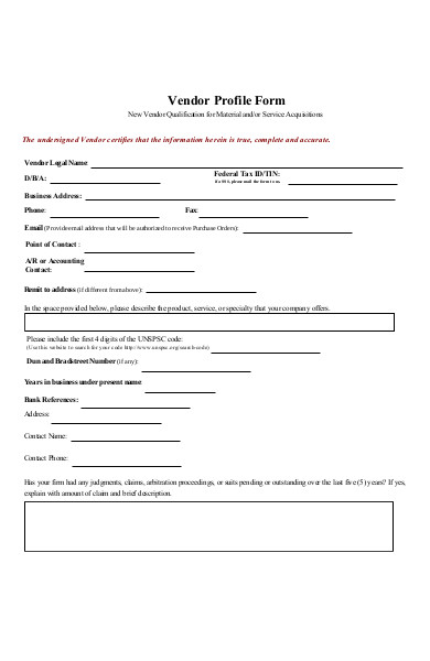 FREE 55+ Profile Form Samples, PDF, MS Word, Google Docs, Excel