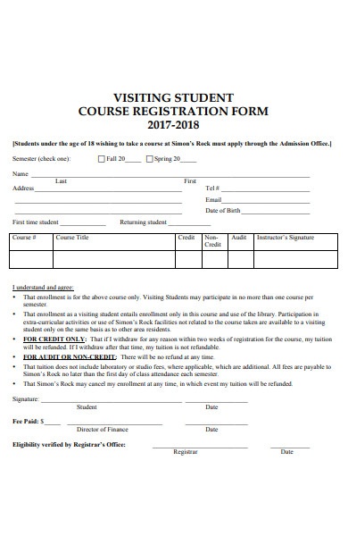 FREE 51+ Student Forms in PDF | Ms Word | Excel