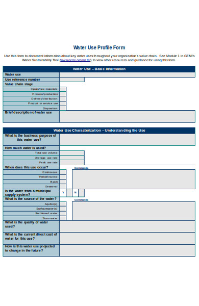 FREE 51+ Profile Forms in PDF | Ms Word | Excel