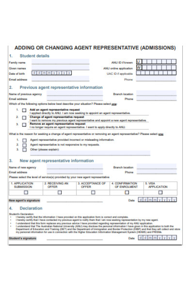 FREE 44+ Representative Forms in PDF | MS Word