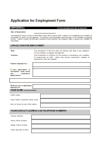FREE 50+ Job Forms Download – How to Create Guide, Tips