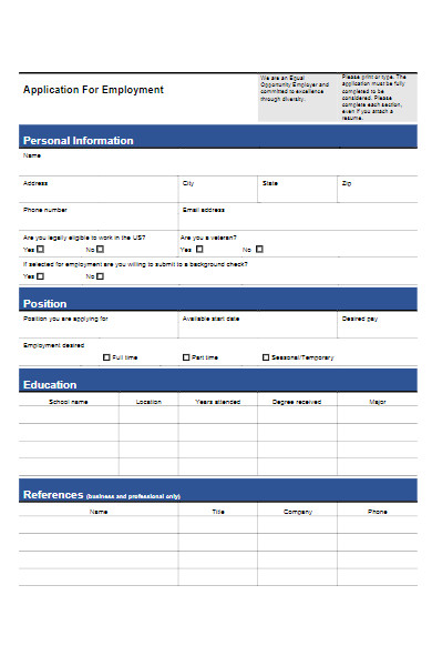 FREE 50+ Job Forms Download – How to Create Guide, Tips