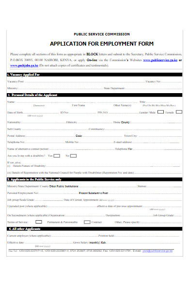 FREE 50+ Job Forms Download – How to Create Guide, Tips