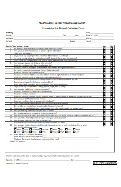 FREE 51+ Athlete Forms in PDF | MS Word