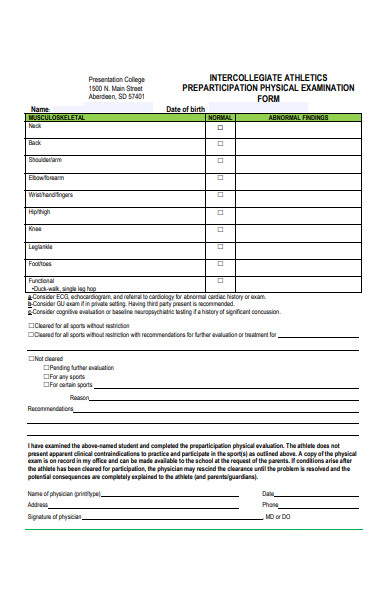 FREE 51+ Athlete Forms in PDF | MS Word