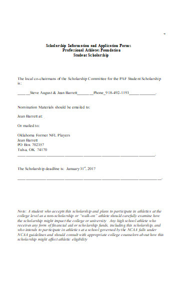FREE 51+ Athlete Forms in PDF | MS Word