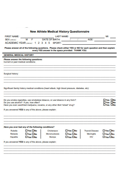 FREE 51+ Athlete Forms in PDF | MS Word