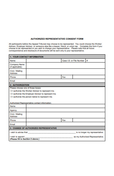 FREE 44+ Representative Forms in PDF | MS Word