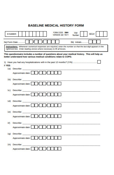 FREE 49+ History Forms in PDF | Ms Word | Excel