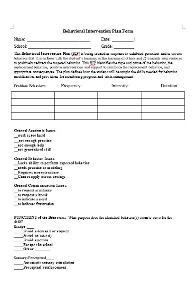 FREE 51+ Plan Forms in PDF | MS Word | Excel