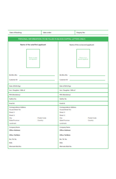 FREE 55+ Fillable Forms in PDF | MS Word | Excel