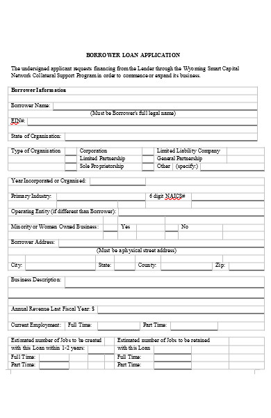 FREE 55+ Loan Forms in PDF | MS Word | Excel