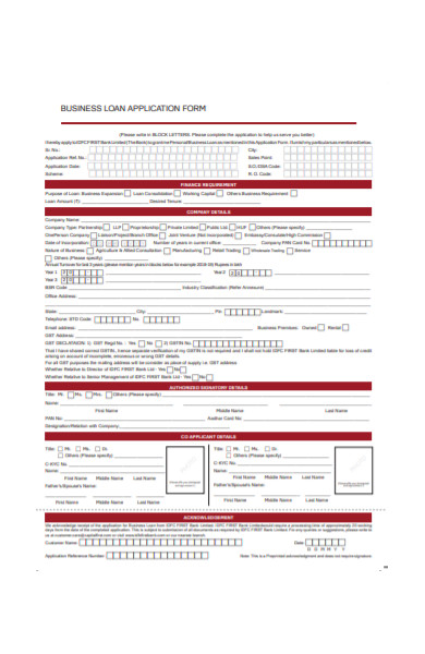 FREE 55+ Loan Forms in PDF | MS Word | Excel