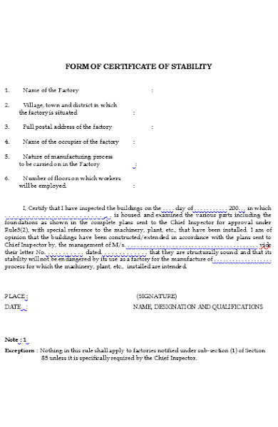 FREE 53+ Certificate Form in PDF | MS Word | Excel
