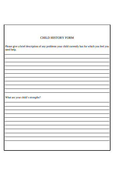 FREE 49+ History Forms in PDF | Ms Word | Excel