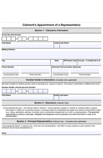 FREE 44+ Representative Forms in PDF | MS Word