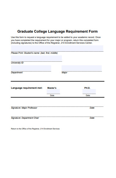FREE 31+ Requirement Forms in PDF | MS Word | Excel