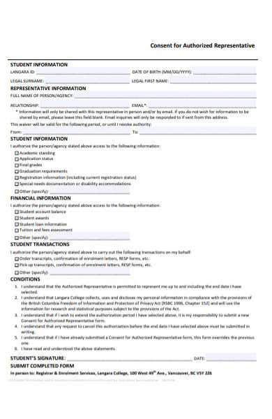 FREE 44+ Representative Forms in PDF | MS Word