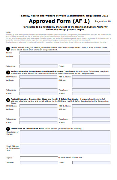 FREE 50+ Construction Forms in PDF | MS Word