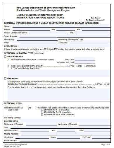 FREE 50+ Construction Forms in PDF | MS Word